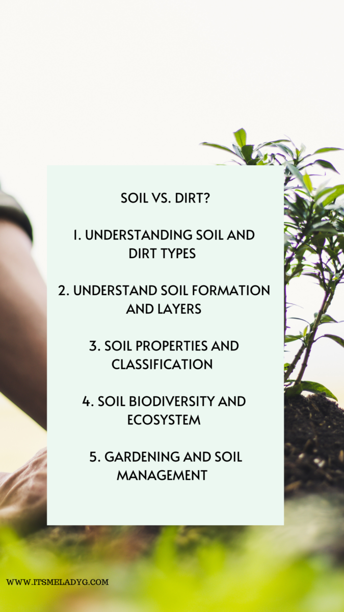 Soil vs. Dirt: What's The Difference For Your Garden - It's Me Lady G